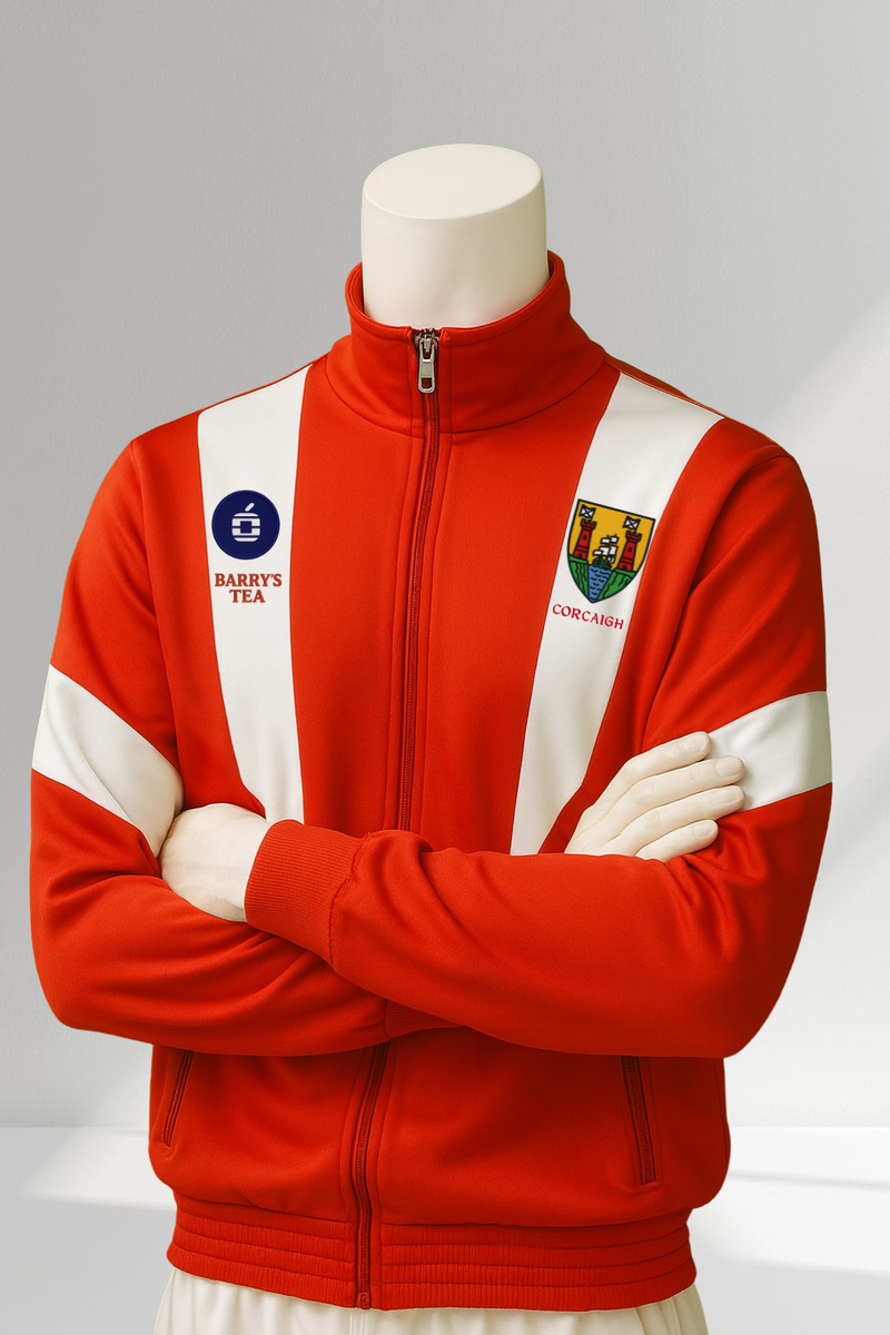 Cork 90s style 'Barry's Tea' Tracktop – Órga Retrowear